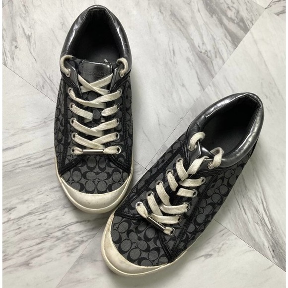 Coach | Shoes | Coach Canvas C Pattern Sneakers | Poshmark